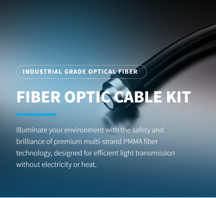 Fiber optic lighting cable kit with sheath and coating - Daishing POF